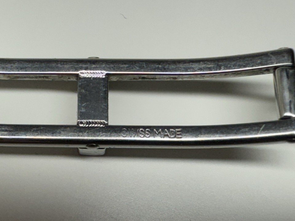 jaeger lecoultre reverso stainless steel swiss made deployment buckle ...