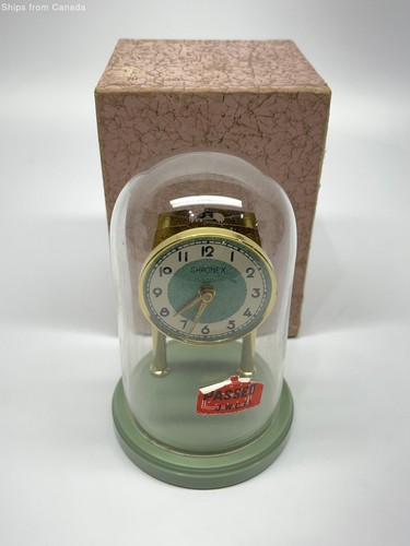 Chronex C-7257 Compact Mechanical Desk Clock - Missing Pendulum | eBay