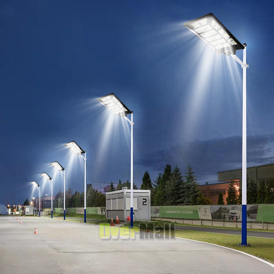 9900000000LM 2000W Commercial Solar Street Light Parking Lot Lamp Road ...