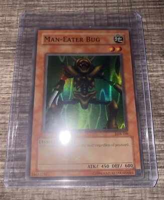 Yu-Gi-Oh! TCG Man-Eater Bug Legend of Blue Eyes White Dragon LOB-108... | eBay
