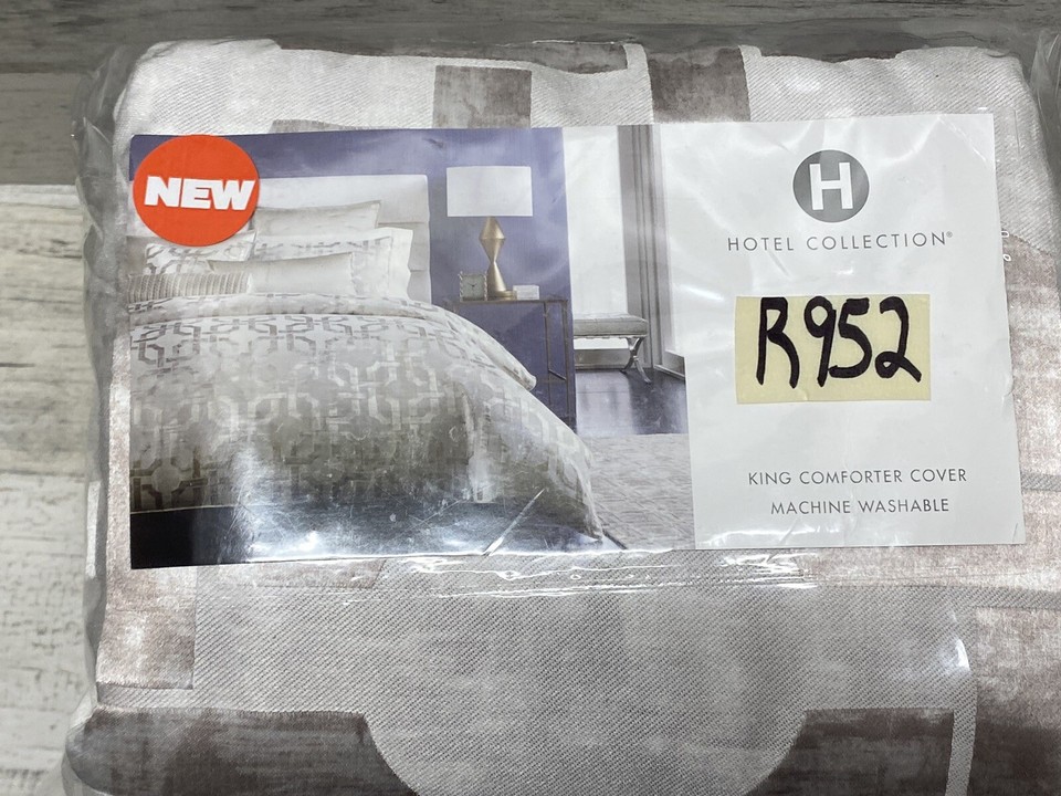 Hotel Collection Fresco King Duvet Cover Gold New | eBay