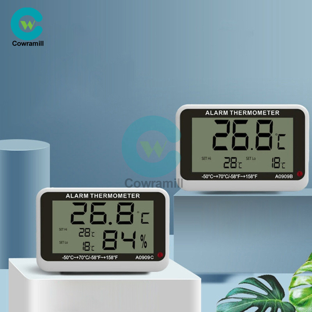 Digital Thermometer Hygrometer High/Low Temperature LCD Humidity Meter ...