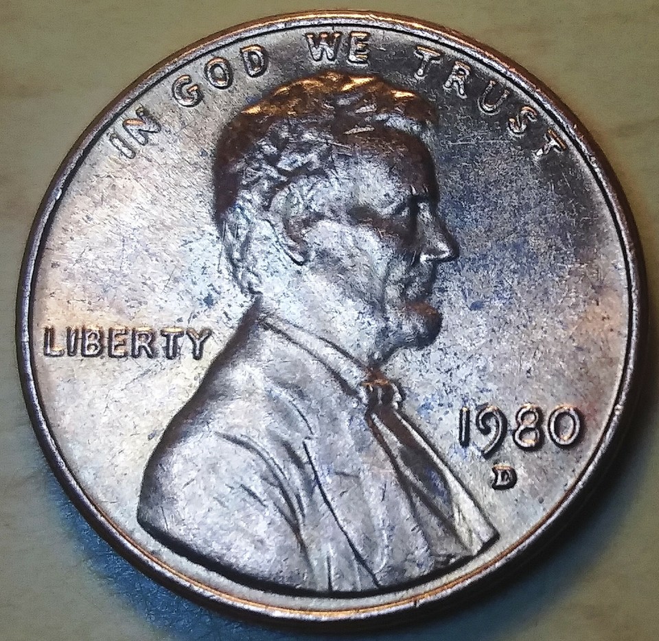 1980 D Lincoln Cent Repunched Mint Mark | eBay
