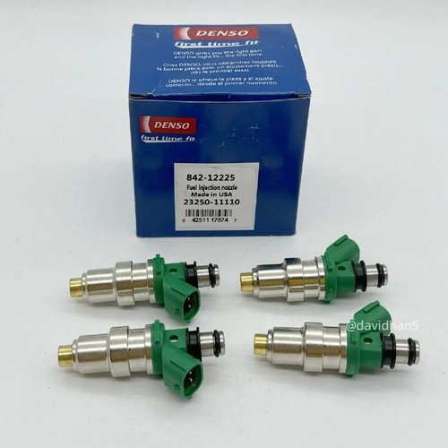 New 4Pcs DENSO Fuel Injectors 23250-11110 For Toyota Tercel Paseo 1.5L ...