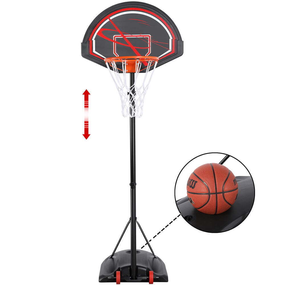 7 to 9 Ft Basketball System Hoop Adjustable Portable Backboard Outdoor ...