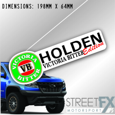 VB Victoria Bitter Beer Holden Sticker Decal 4x4 4WD Caravan Trade ...