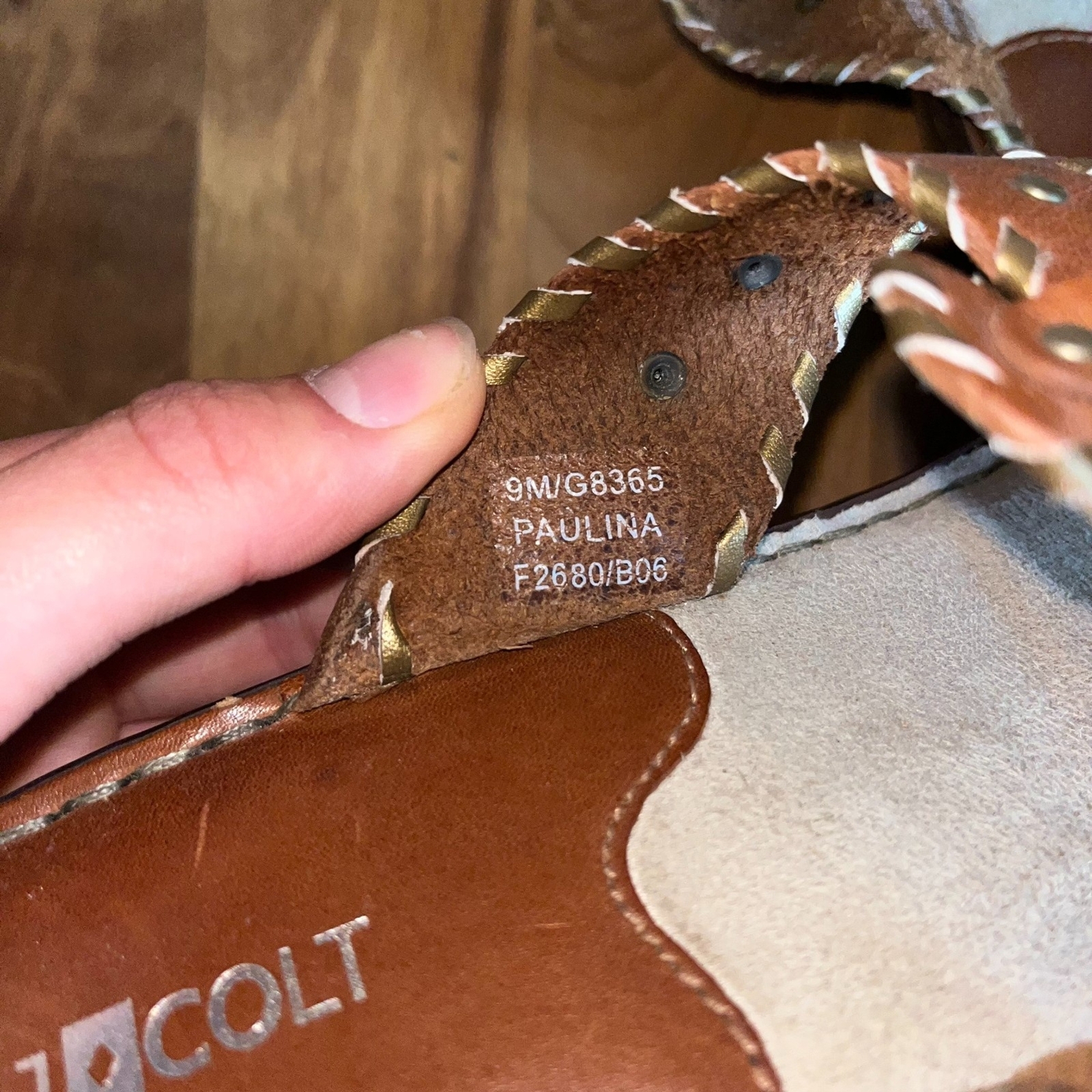 RJ Colt Paulina Brown Western Coastal y2k Chunky Sand… - Gem