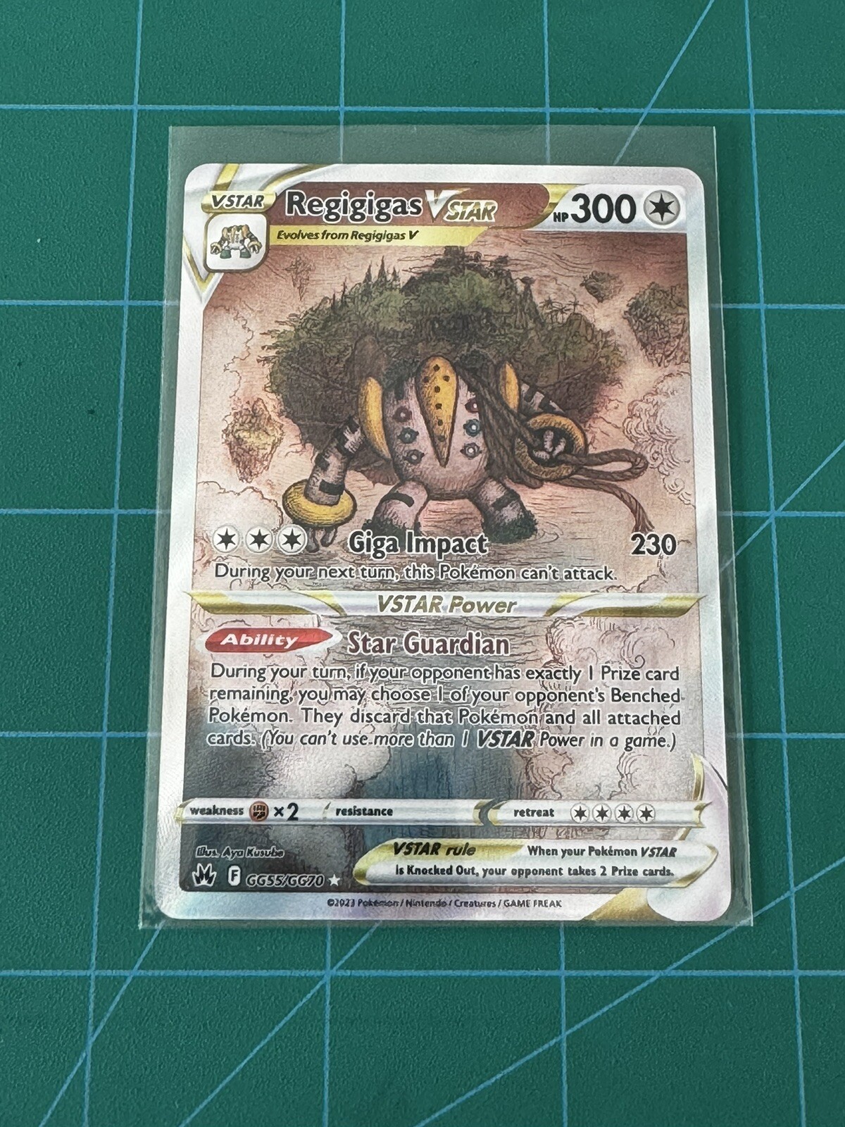Regigigas V Star GG55/GG70 Pokemon Crown Zenith Galarian Gallery Rare ...