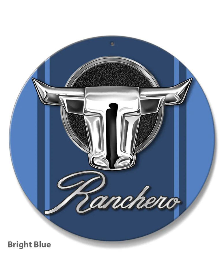 1968 - 1971 Ford Ranchero Emblem Round Aluminum Sign - Aluminum - 14 ...