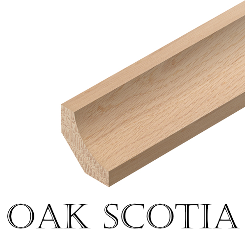 Scotia Coving Oak decorative trim moulding beading wooden timber edging ...