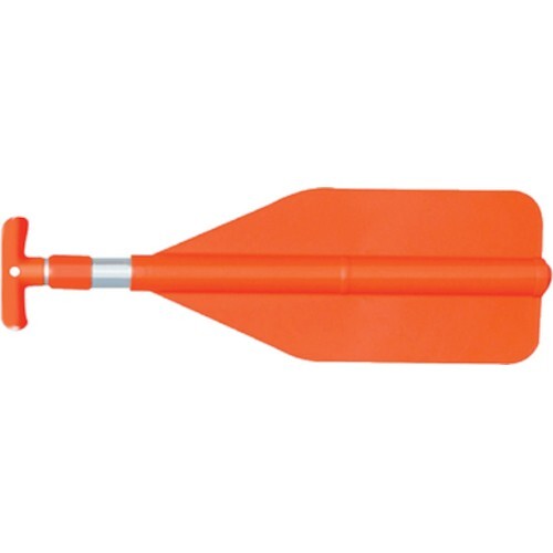 20 Inch to 45 Inch Telescoping Orange Colored Aluminum Paddle for Boats ...