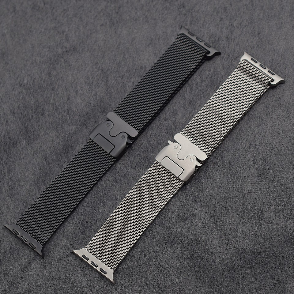 Titanium Milanese Loop Strap For Apple Watch Ultra 3 11 10 9 8 7 44/46 ...