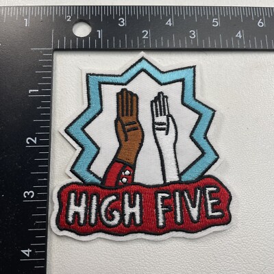 Black & White Hands HIGH FIVE Patch 00XN | eBay