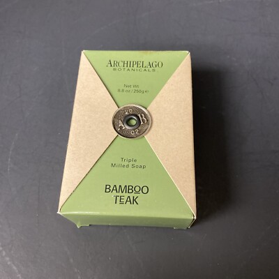 Archipelago Botanicals Triple Milled Soap Bamboo Teak 8.8 oz | eBay