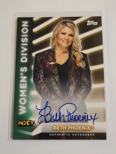 2021 Topps WWE Women's Division Beth Phoenix Auto Autograph #25/50 Card ...