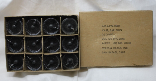 Full Box of 12 1969 Dated U S Army USMC USN Vietnam War Era Ear Plug ...