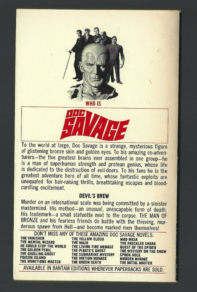 DOC SAVAGE #73 THE SEVEN AGATE DEVILS by Kenneth Robeson | eBay