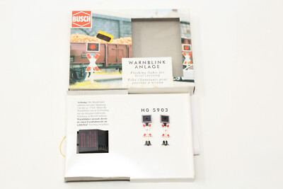 HO Busch 5903 Flashing Lights For Level Crossing | eBay