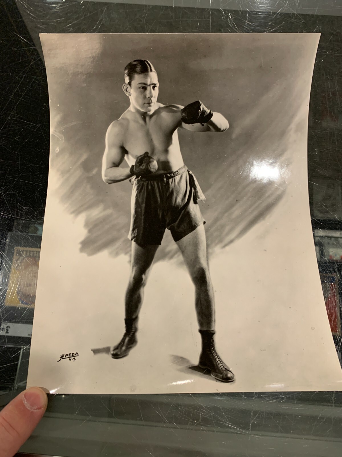 1913-1926 HARRY GREB 262-17-18 BOXER VINTAGE 7X9 PHOTO PITTSBURGH APEDA ...