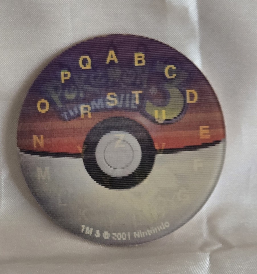 POKEMON UNOWN 3D LENTICULAR PROMO COIN CARD POKEMON The MOVIE 3 ...