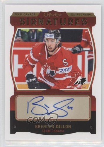 2015-16 O-Pee-Chee Team Canada Signatures Brenden Dillon #TCS-BD Auto ...