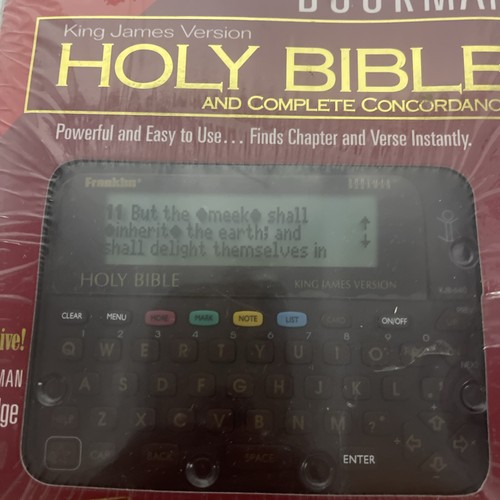 Sealed Bookman Holy Bible and Concordance/King James Version/Desk Top ...