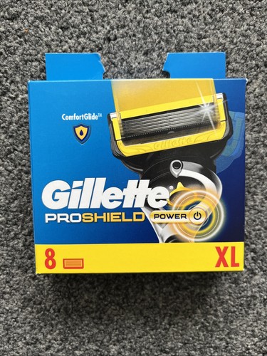 Gillette ProShield Power 8 XL Razor Blades Cartridges New & sealed 100% ...