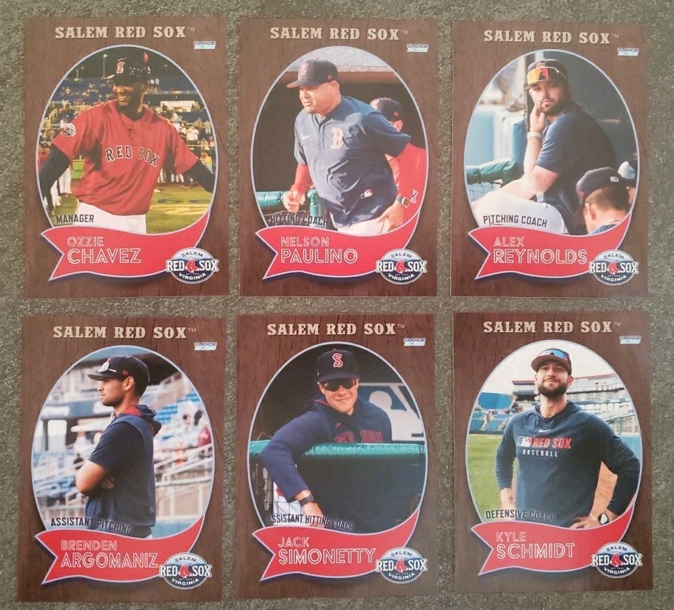 2025 Salem Red Sox SINGLE CARDS from Team Card Set - CHOOSE YOUR PLAYER ...