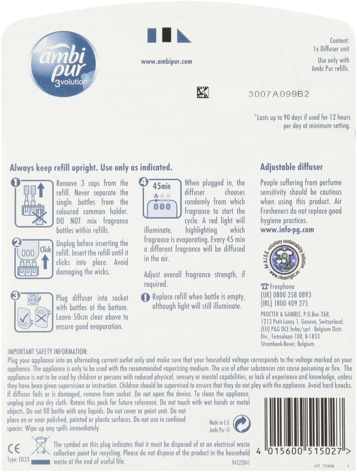 Febreze AmbiPur 3Volution Plug-In Refill Diffuser Machine x 2 | eBay UK