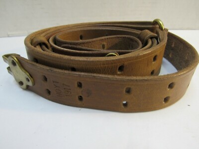 WWI US M1907 Leather Sling M1903 Springfield Marked HOYT 1917 REPRO ...
