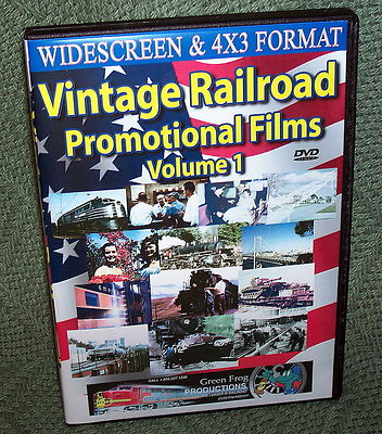 20266 TRAIN VIDEO DVD "VINTAGE RAILROAD PROMOTIONAL FILMS" VOLUME 1 ...