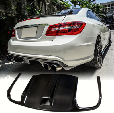 REAL CARBON Rear Bumper Diffuser Lip for Benz E-Class W207 E350 10-13 ...