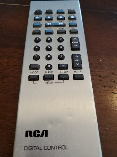 Remote Control Genuine RCA CRK50E "A" TV/VCR Silver/Chrome - Tested | eBay