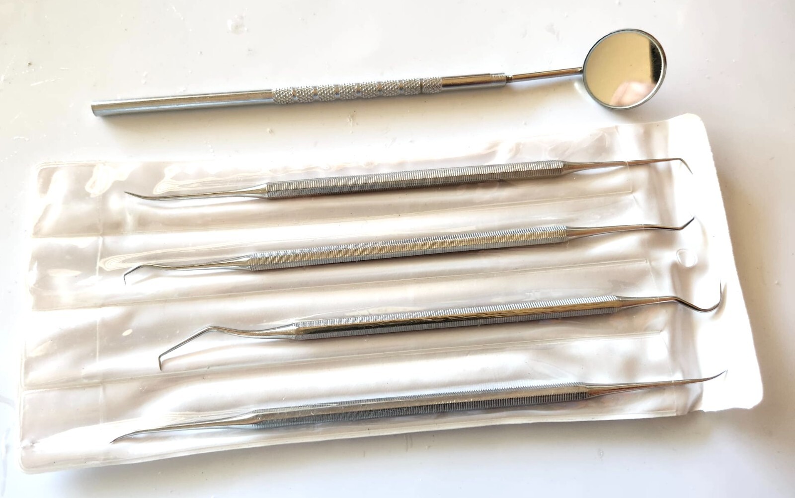 Dental Pick & Mirror Tools Set Sculpture Instrument Oral Hygiene Kit ...