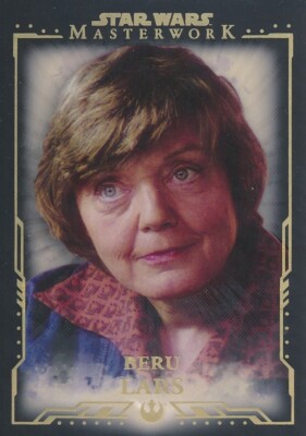 2015 TOPPS STAR WARS MASTERWORK #36 BERU LARS GOLD PARALLEL CARD #18/99 ...