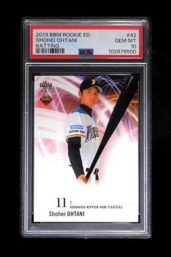 2013 BBM Rookie Edition Shohei Ohtani #42 Japanese RC Nippon-Ham Fighters PSA 10 | eBay