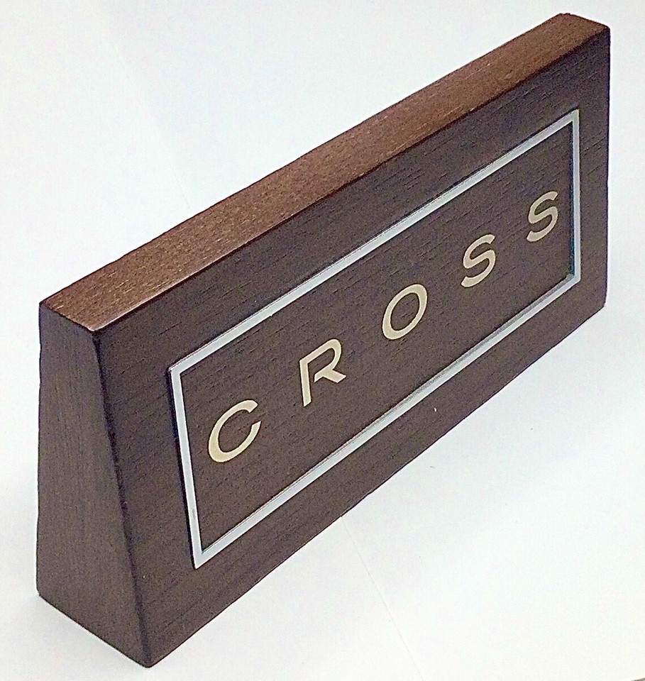 Cross Pen Walnut Countertop Sign from Dealer Retail Store | eBay