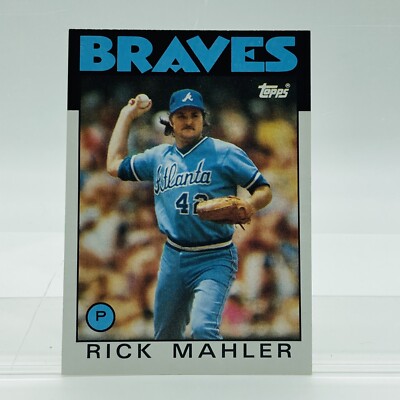 1986 Topps #437 Rick Mahler Atlanta Braves | eBay