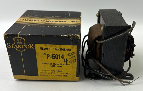 Vintage Stancor Filament Transformer in Original Box P-5014 Below: | eBay