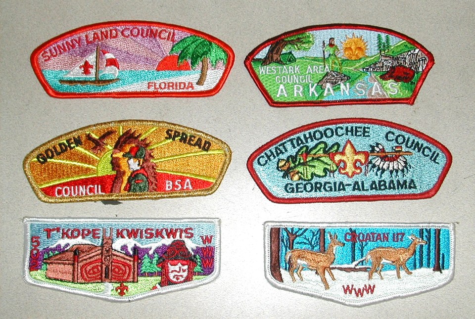 10 VINTAGE CLOTH SCOUTING PATCHES | eBay