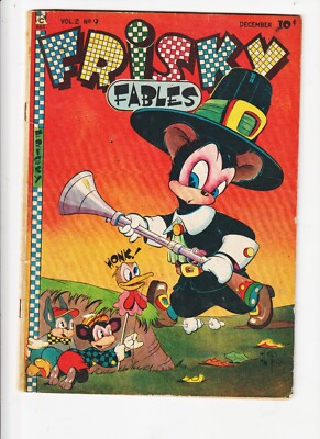 Frisky Fables #12/V2 #9 AL FAGO Golden Age FUNNY ANIMAL COMIC 1948 ...