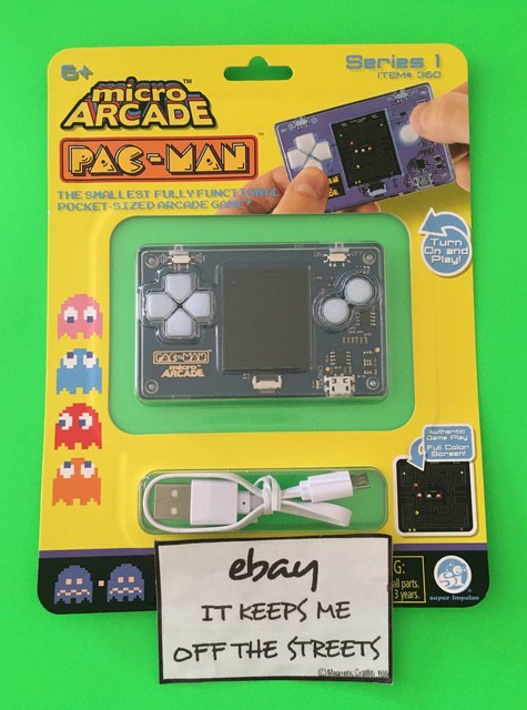 Micro Arcade Pacman Color LCD Handheld Pac-man Video Game for sale ...