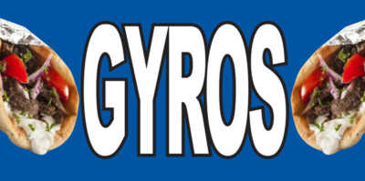 18x48 Inch GYROS Vinyl Banner Sign Greek Gyro Food New - bb | eBay