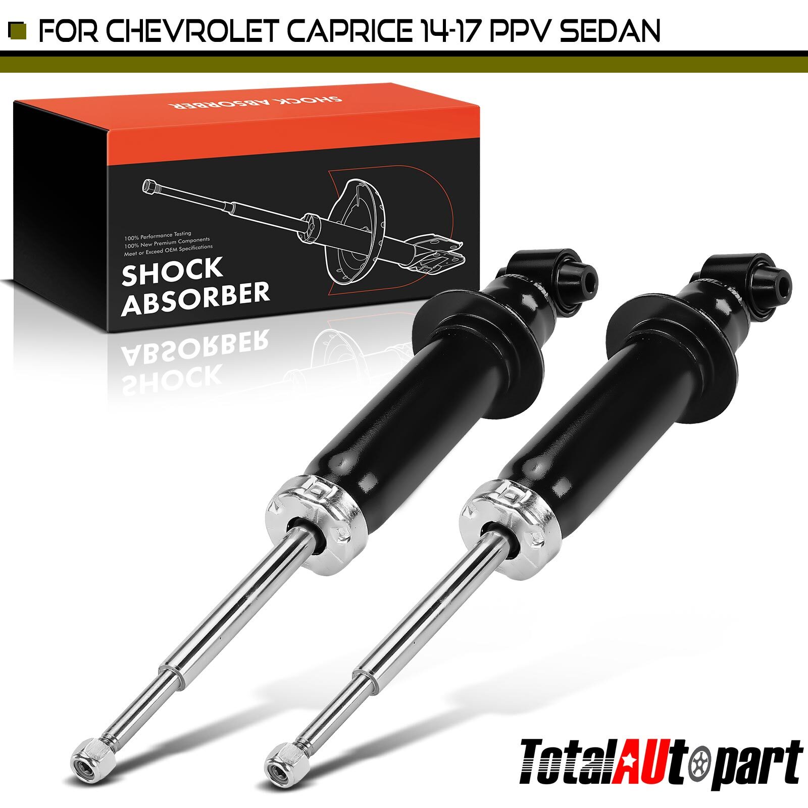 2Pcs Shock Absorber for Chevrolet Caprice 2014-2017 PPV Sedan Rear Left ...