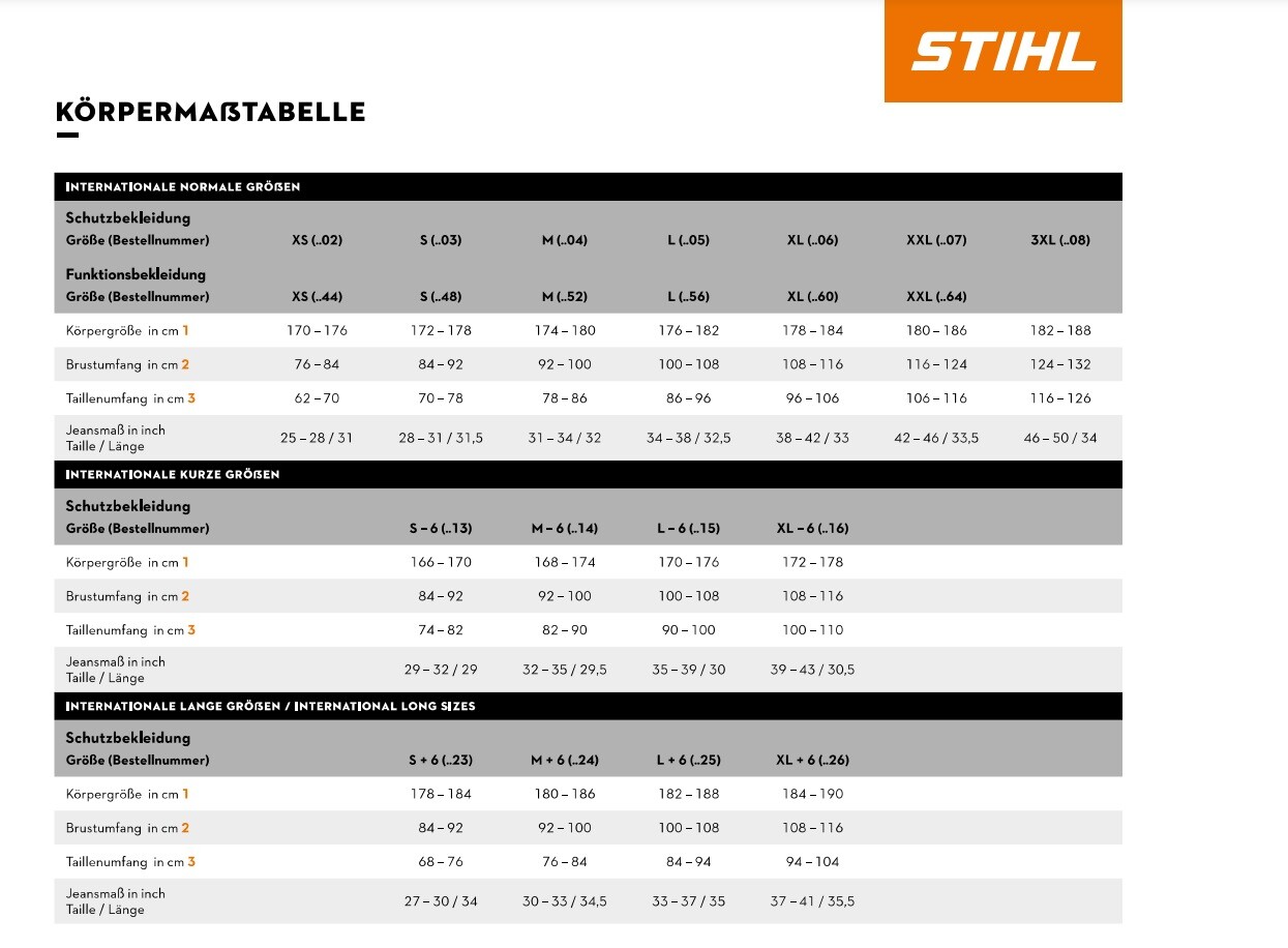 Stihl Jacke Function Ergo Forstjacke Größen S, M, L, XL, XXL | eBay.de