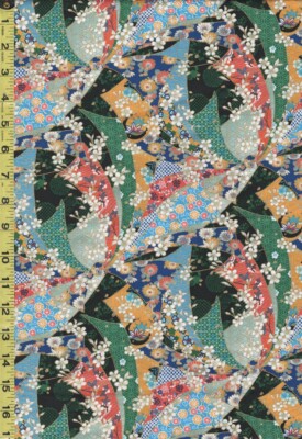 ON SALE-Colorful Noshi Ribbons & Cherry Blossom -TM-7704-E - Green-By ...