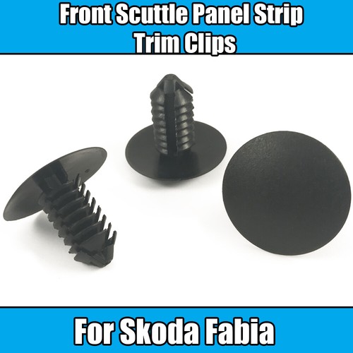 3x Trim Clips For Skoda Fabia I Front Scuttle Panel Strip Bonnet to ...