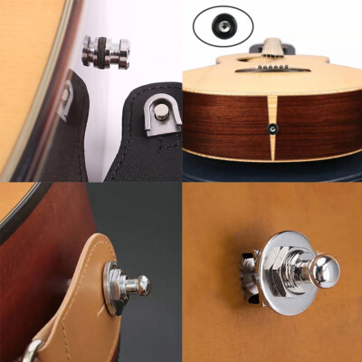 US 4 Pcs Guitar Strap Locks Buttons Security Quick Release Binding ...