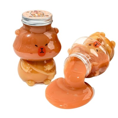 Cartoon Crystal Slime Resuable Decompression Toy Capybara Slime Kit ...