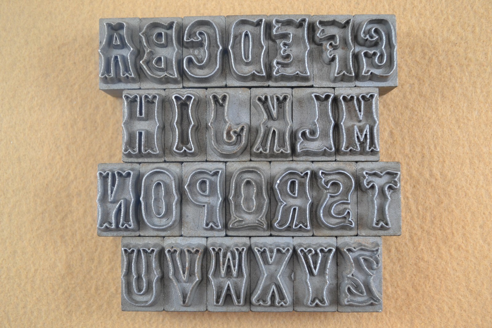 Alphabet Leather Stamp Set - 3/4" size - Vintage (G34) | eBay